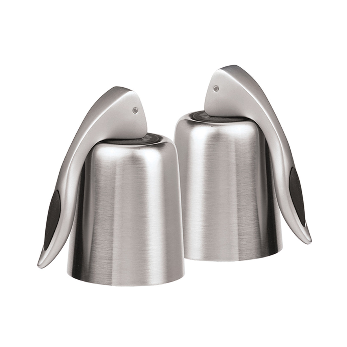 Oggi Barware Set Of 2 Stainless Steel Airtight Bottle Stoppers ...