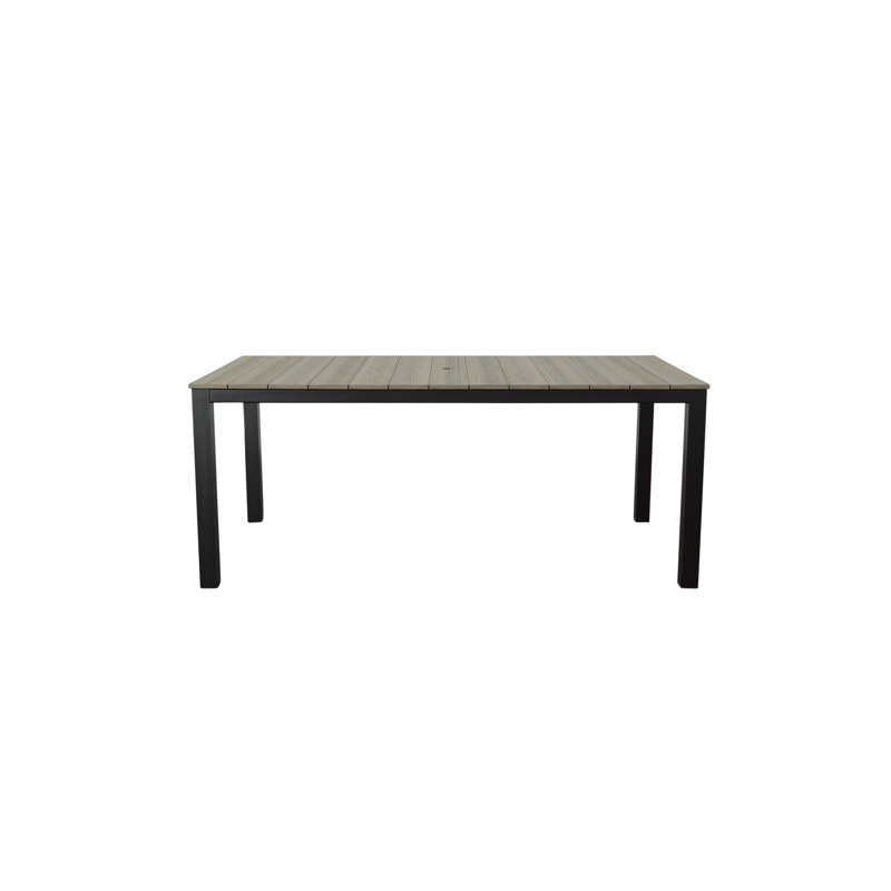 TANGENTWOOD Park City Dining Table with All-Weather Woodgrain HDPE ...