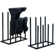 Winston Porter 8 Pair Black Metal Boot Rack & Reviews | Wayfair