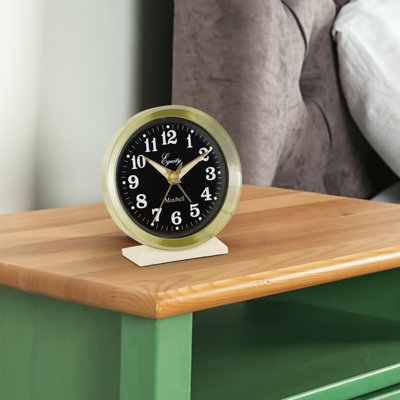 La Crosse Technology Traditional Analog Metal Quartz Tabletop Clock ...