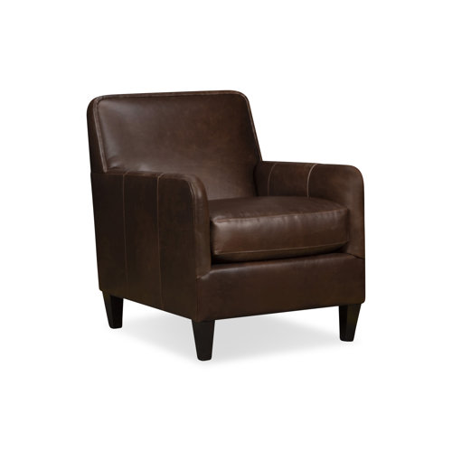 Farmhouse & Rustic Genuine Leather Upholstery Accent Chairs | Birch Lane