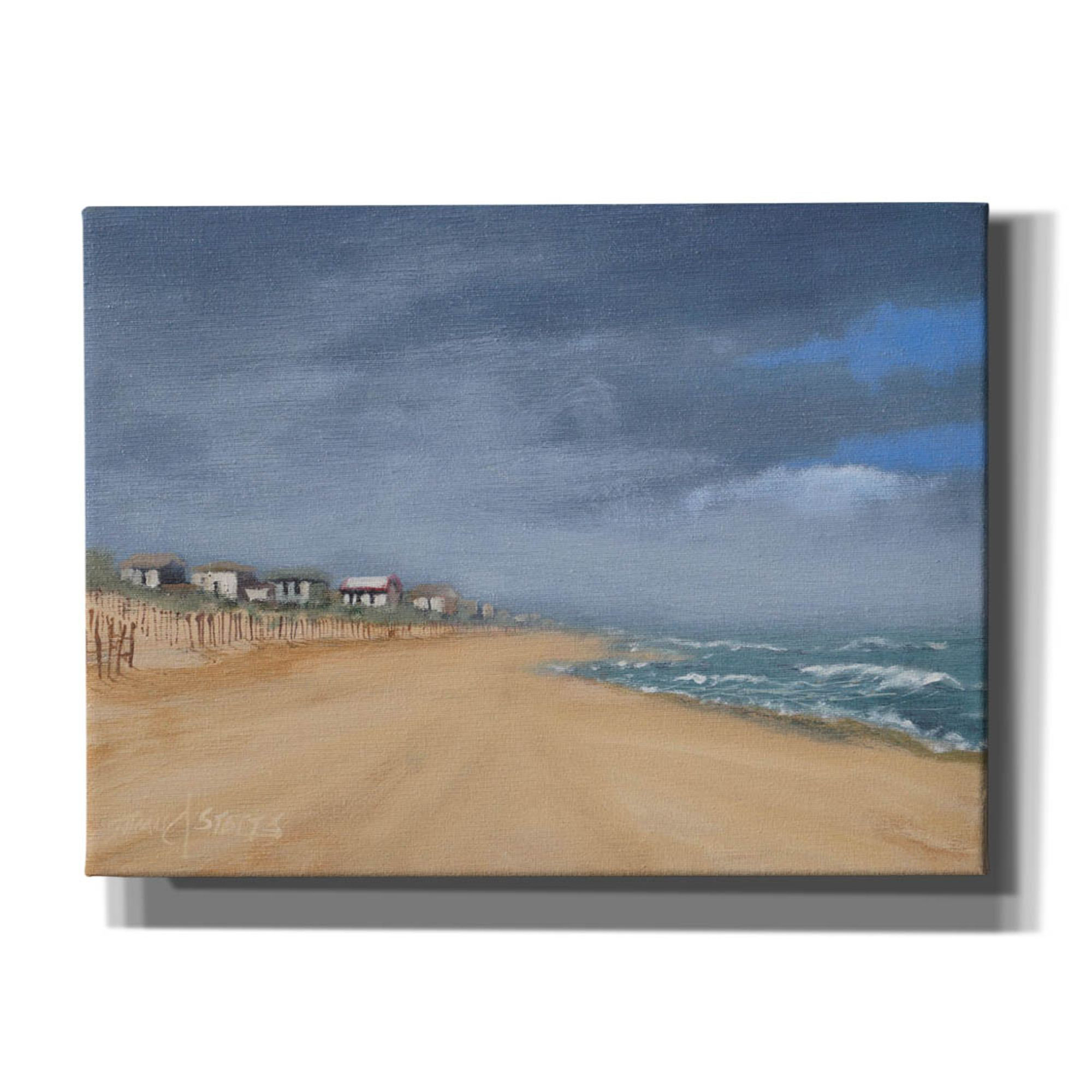 Dovecove 'Beach Houses And Surf' By Thomas Stotts, Canvas Wall Art, 34 ...