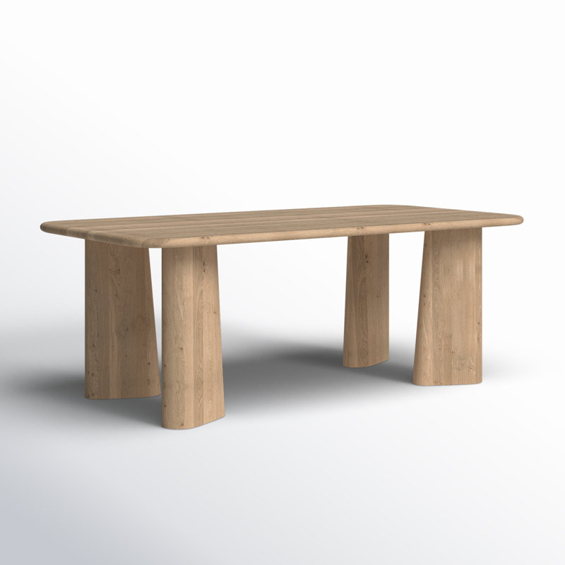 AllModern Daymon 84'' Solid Oak Dining Table | Wayfair