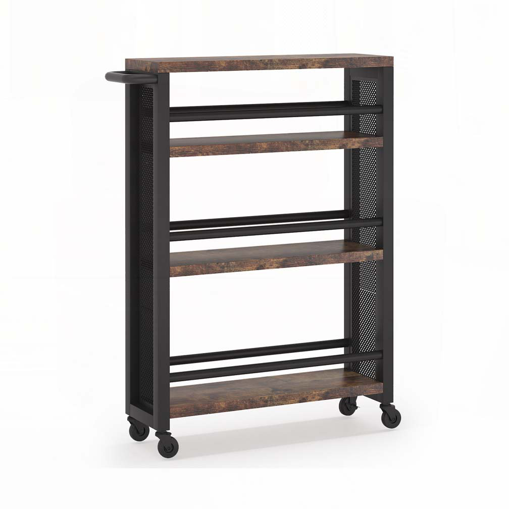 Latitude Run® 4-Tier Rolling Utility Cart with Wheels | Wayfair