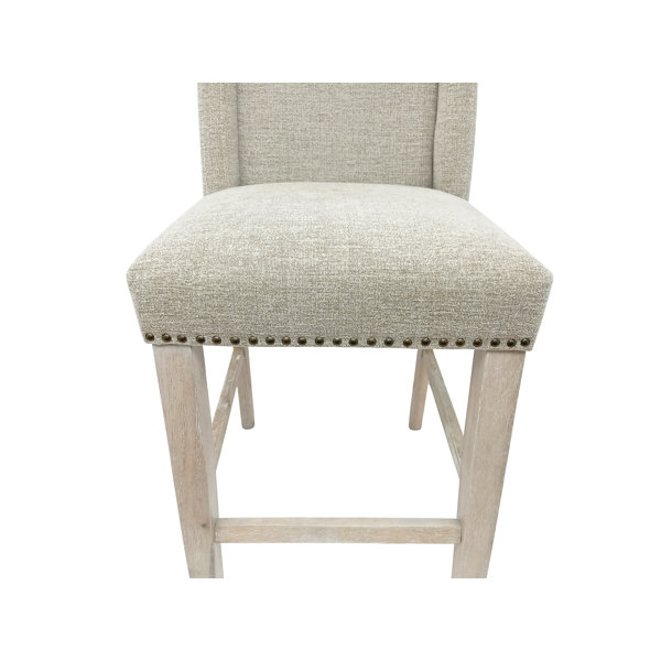 Wildon Home® Leto Upholstered Counter Stool with Solid Wood Frame | Wayfair