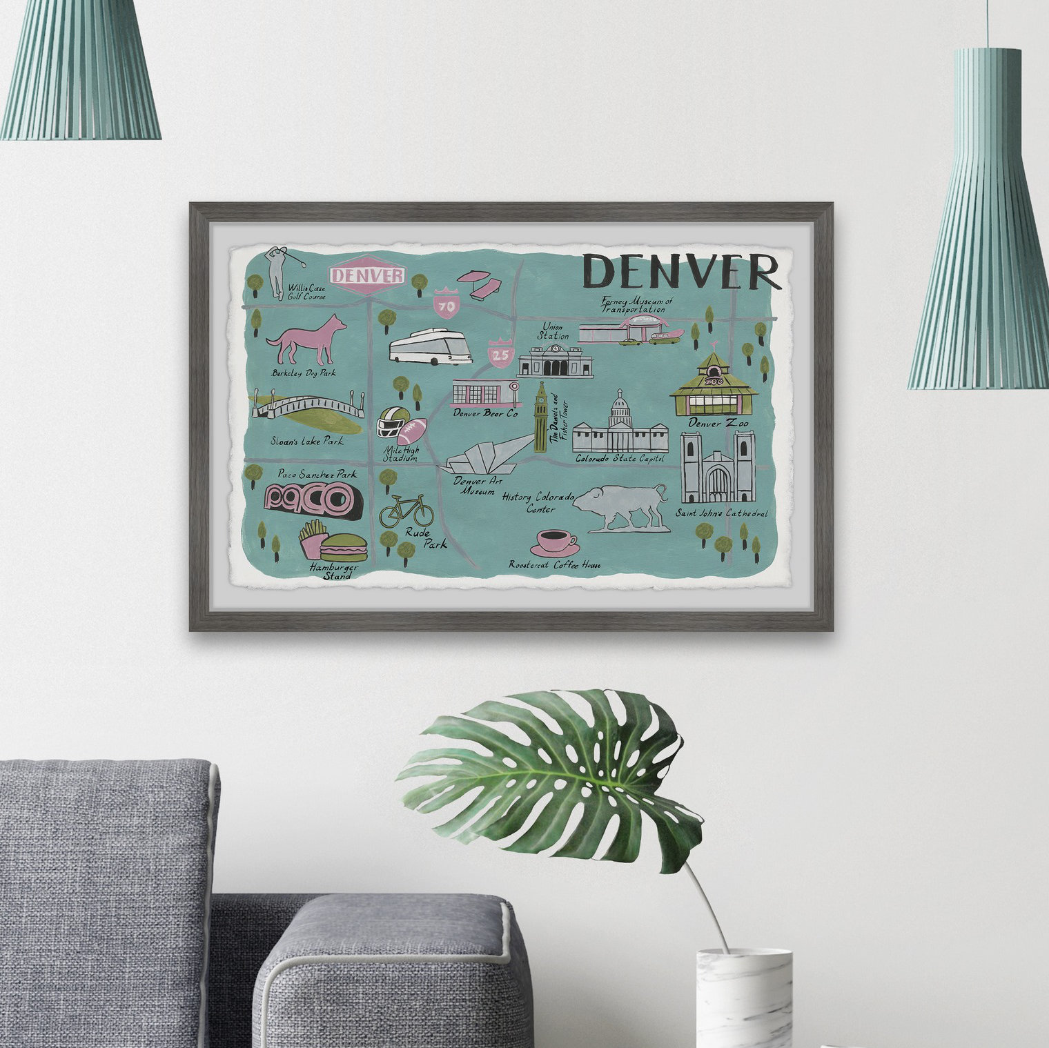 Red Barrel Studio 'Denver Attractions II' Framed Print - Wayfair Canada