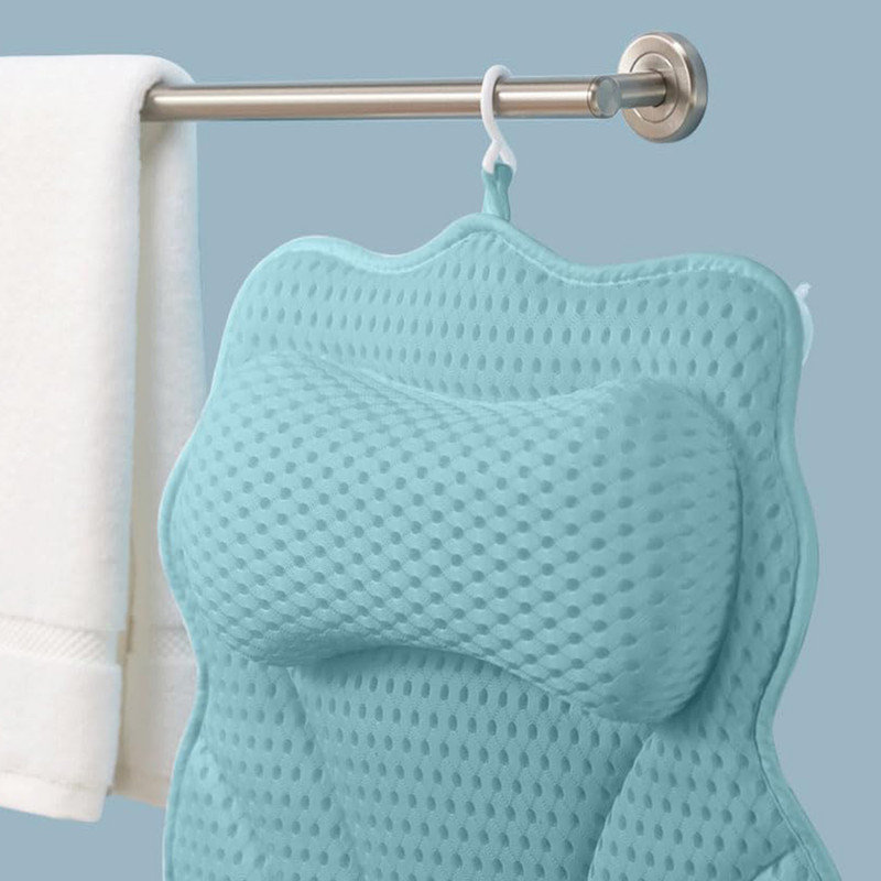 Symple Stuff Thick Padded Ergonomic Bath Pillow for Tub, Bathtub ...
