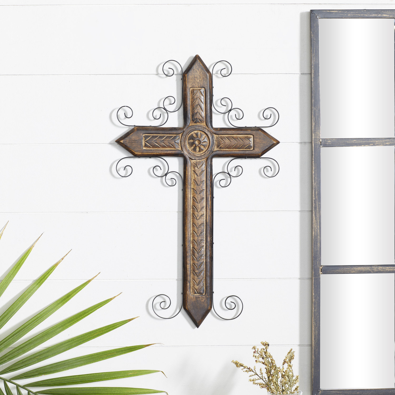Ophelia & Co. Farmhouse Religious & Spiritual Wall Decor on Solid Wood ...