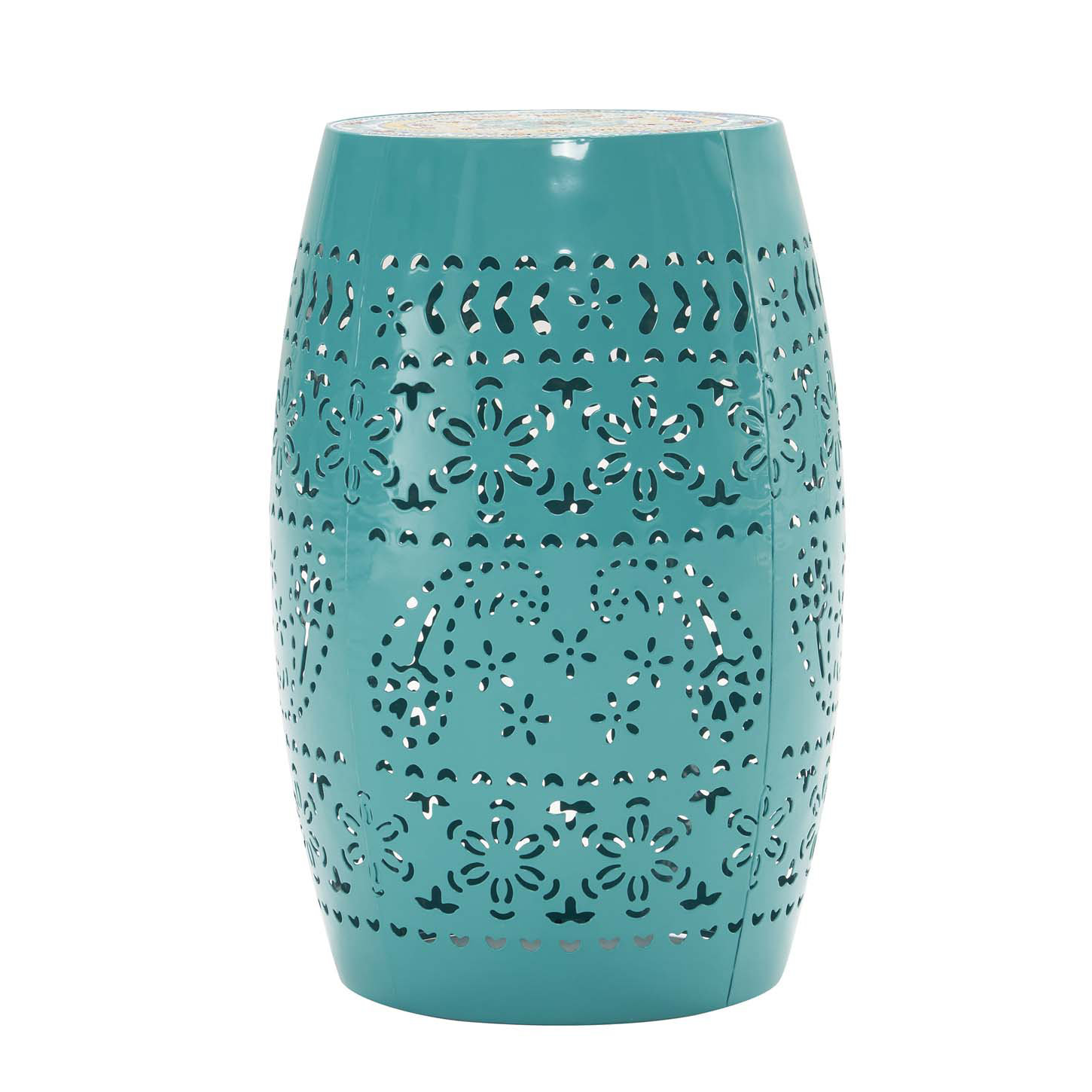 Lark Manor™ Roman Pattern Ceramic Tile Top Side Table | Wayfair