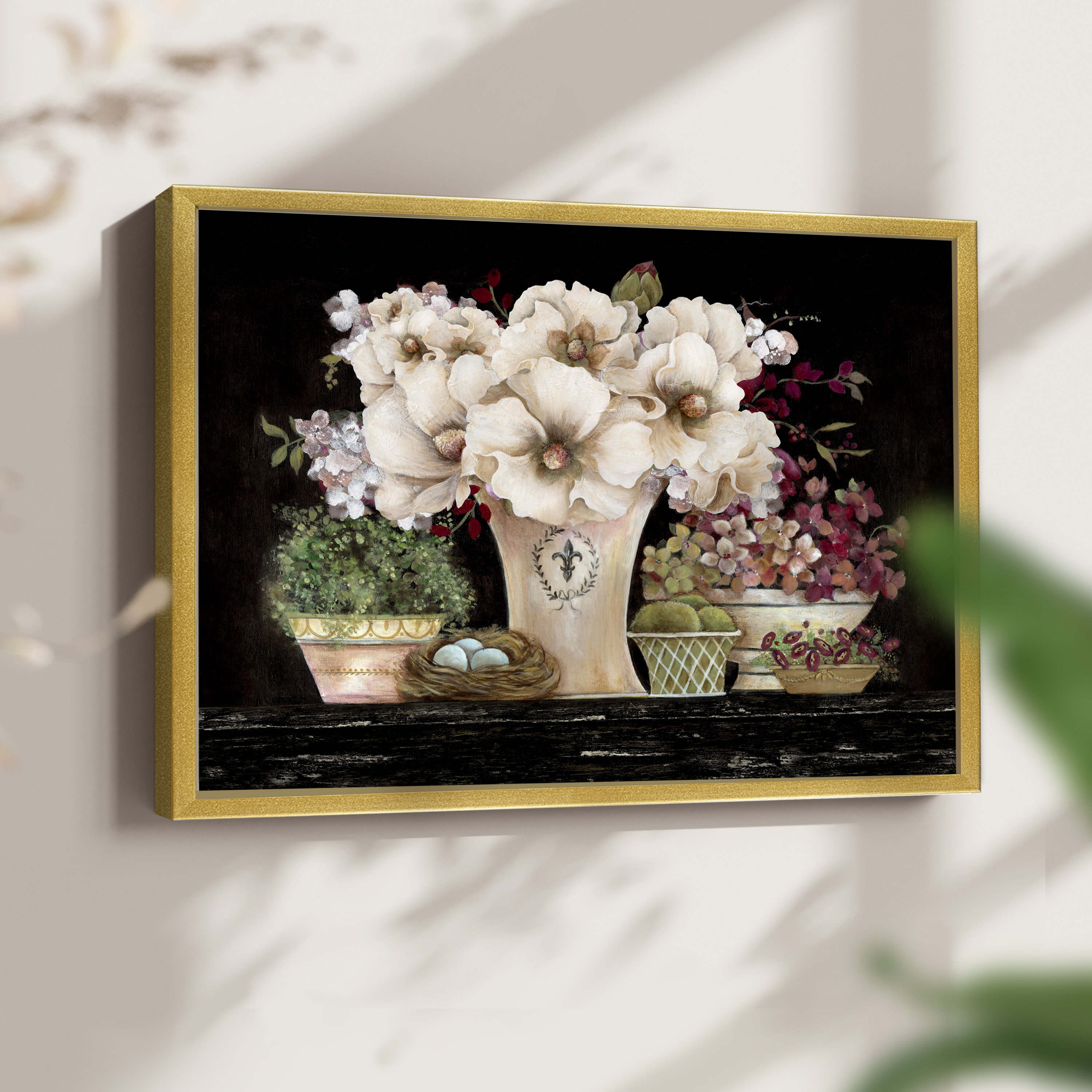 Lark Manor™ Neutral Still Life -Framed Print - Restickable | Wayfair