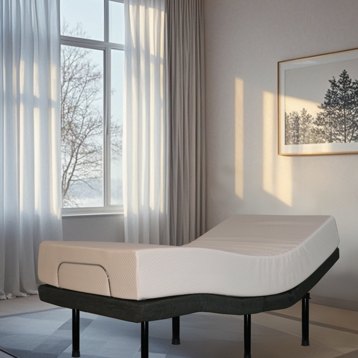 Alwyn Home Wireless remote control and adjustable bed frame with ...