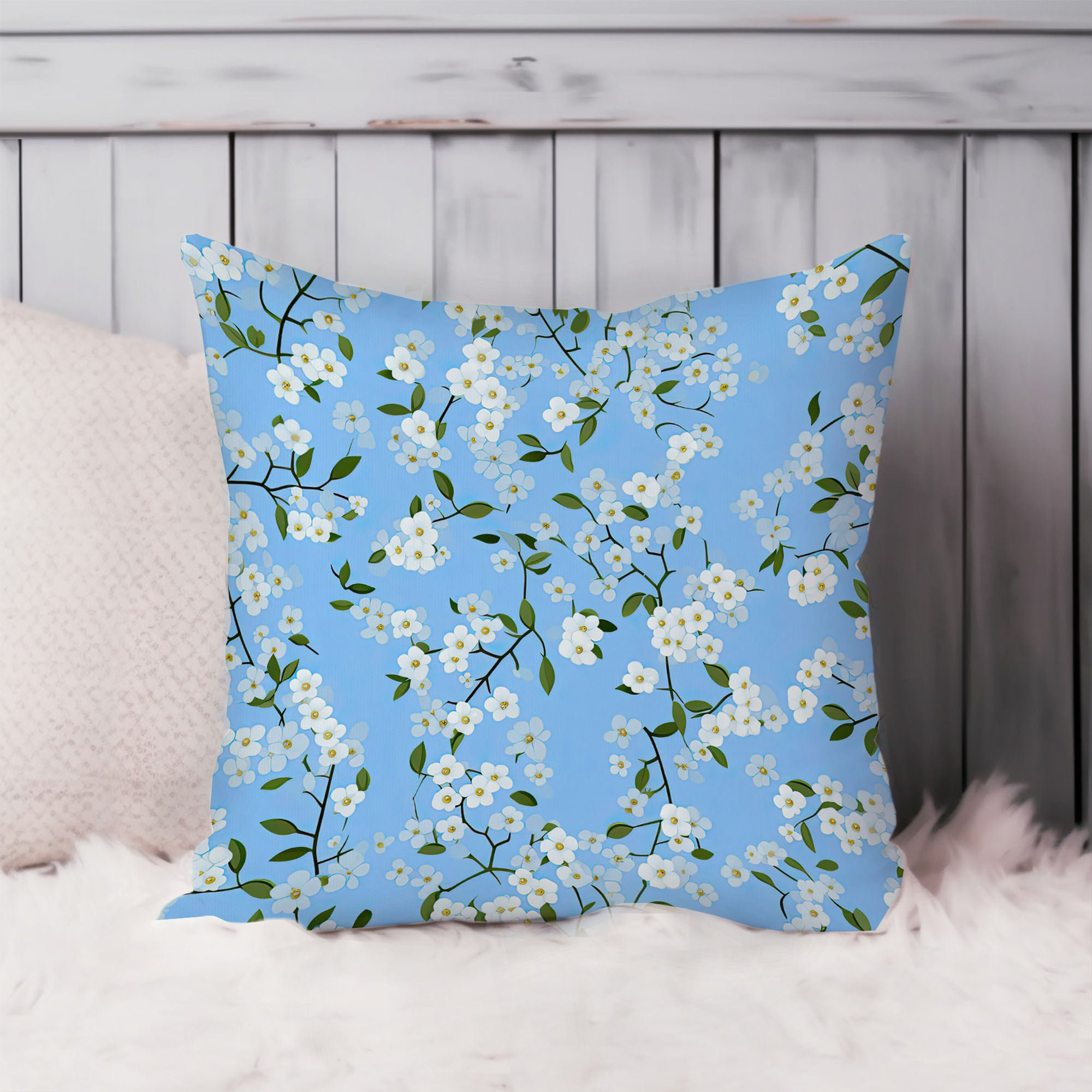 Ethan Taylor Floral Blue Flower Floral Modern Cottagecore Pattern I ...