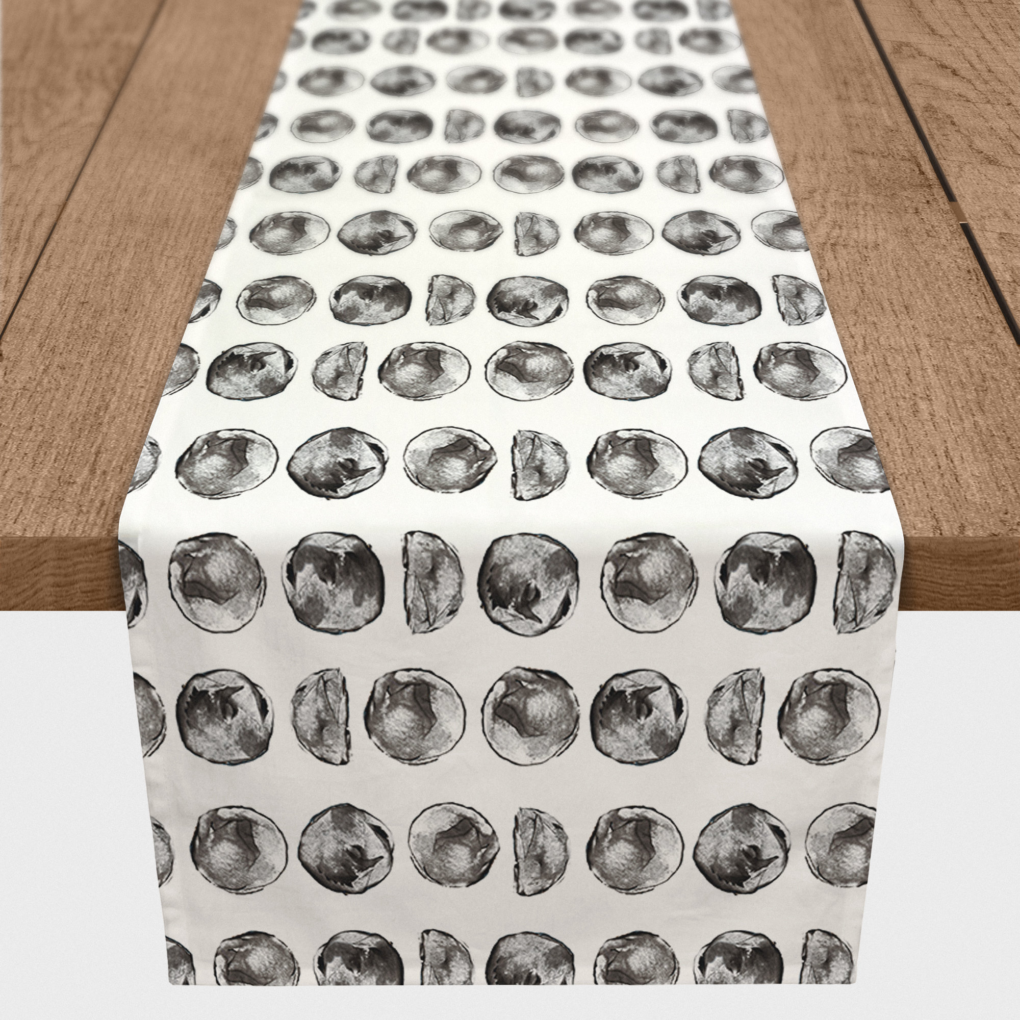 Bungalow Rose Moon Phases Pattern Table Runner | Wayfair
