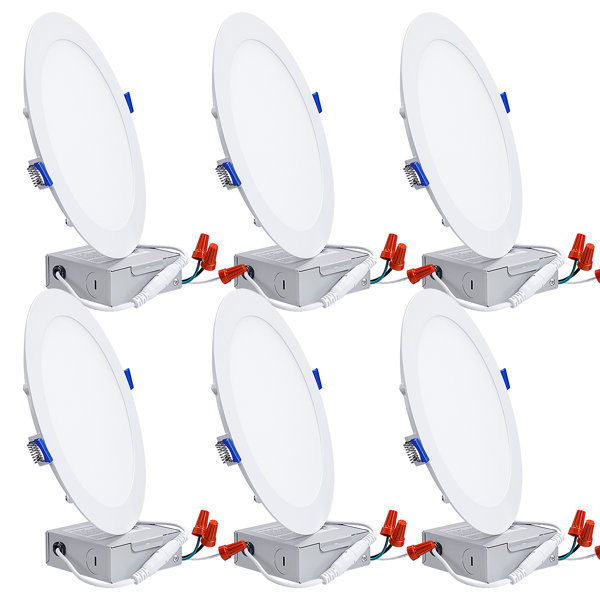 TORCHSTAR 8 Inch LED Recessed Light with JBox, 5%-100% Dimmable Ultra ...