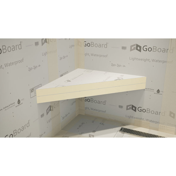 The Original Granite Bracket Floating Corner Shower Bench Kit with ...