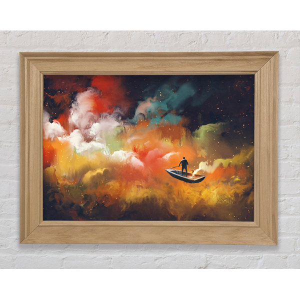 Bright Star Digital Ing Row Boat - Single Picture Frame Art Prints ...