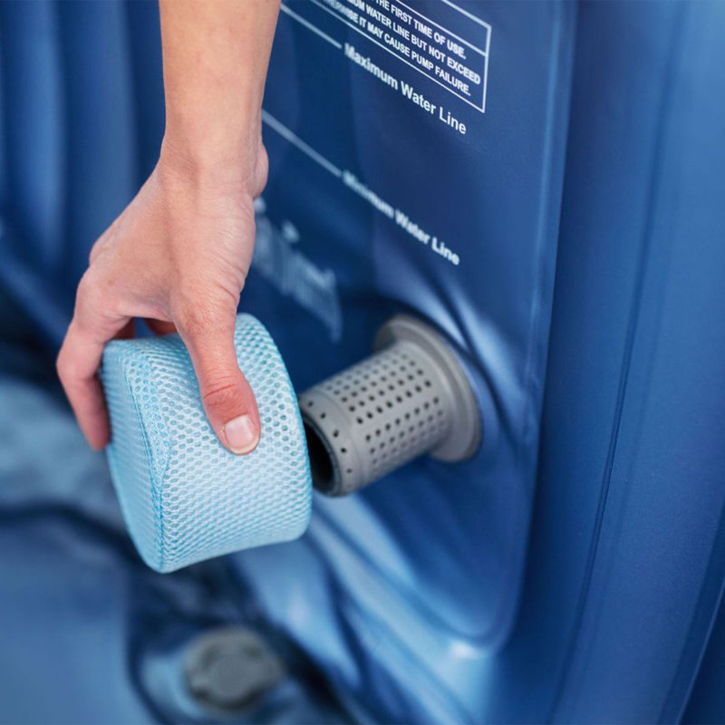 MSpa Square Inflatable Bubble Massage Spa, 4 to 6 Person Outdoor Hot ...