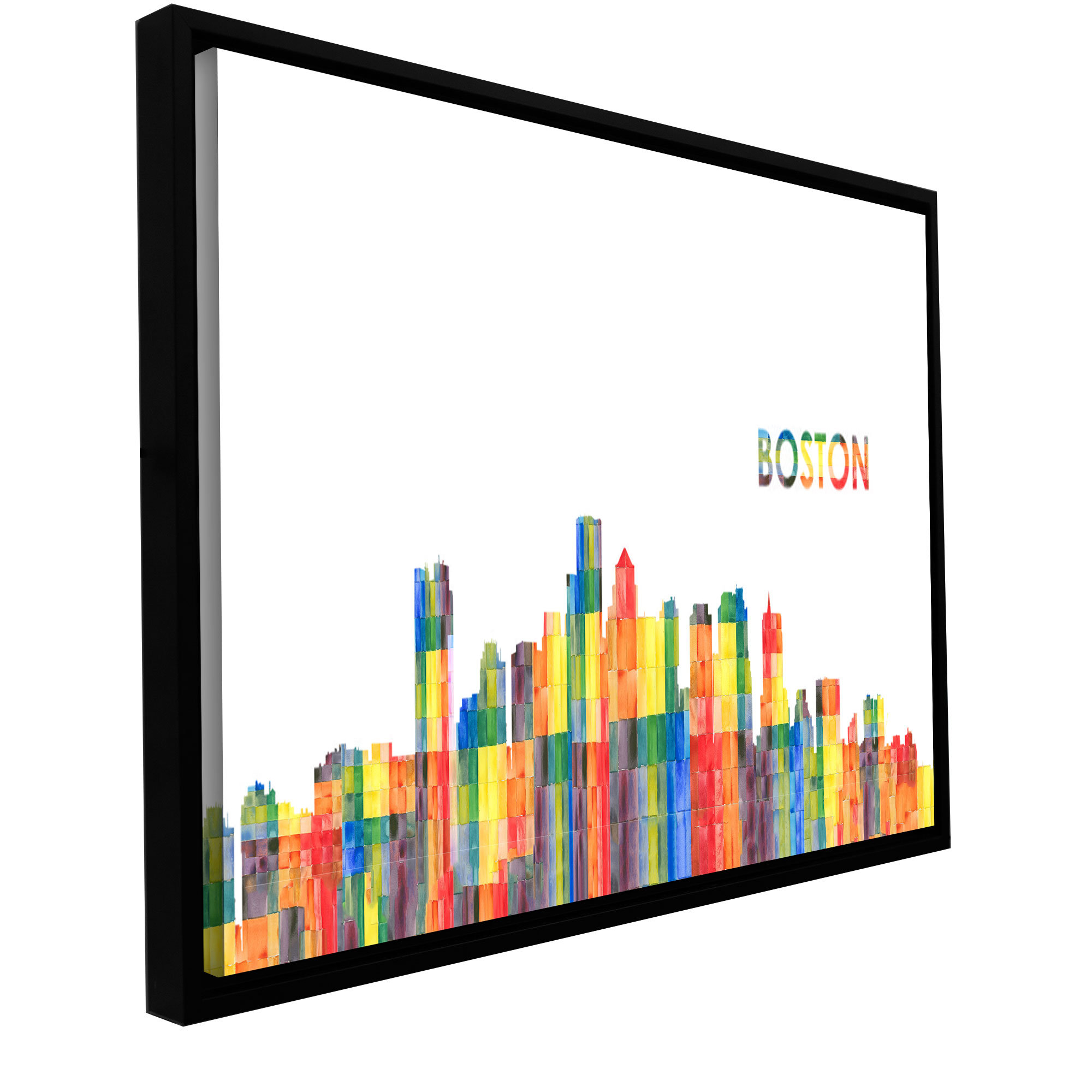 ArtWall 'Boston' by Revolver Ocelot Framed Graphic Art on Wrapped ...
