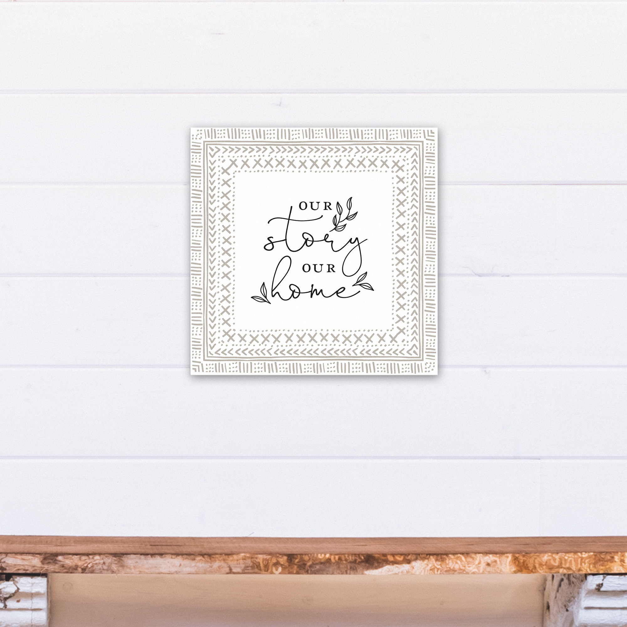 Union Rustic Our Story Our Home - Wrapped Canvas Textual Art | Wayfair