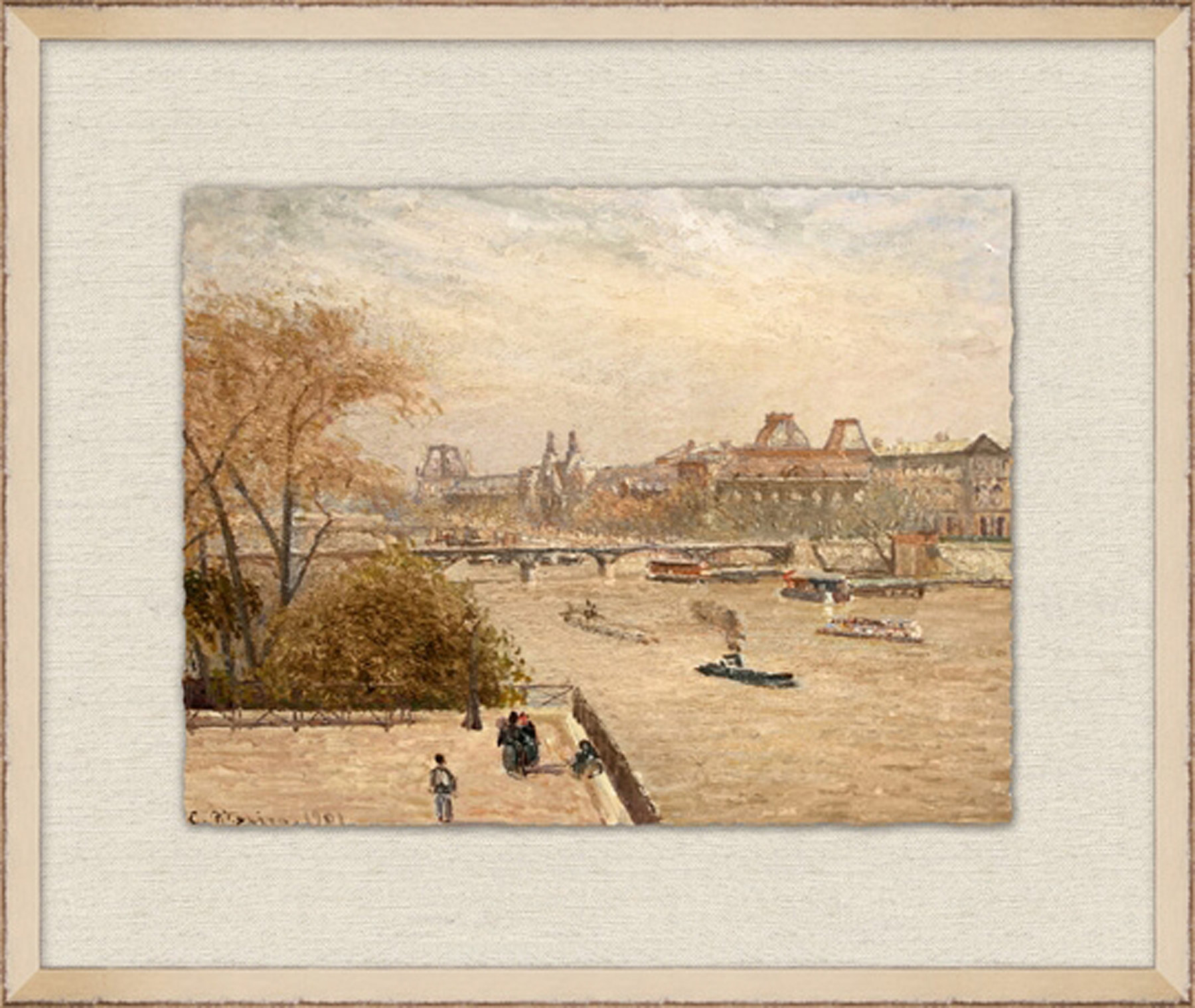 Wendover Art Group Le Louvre - Picture Frame Painting on Paper | Wayfair