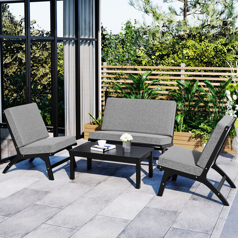 Latitude Run® 4-Piece V-Shaped Seats Set | Wayfair