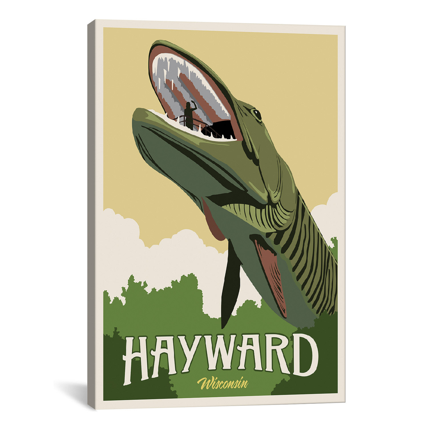 iCanvas 'Hayward Muskie' Graphic Art on Canvas | Wayfair