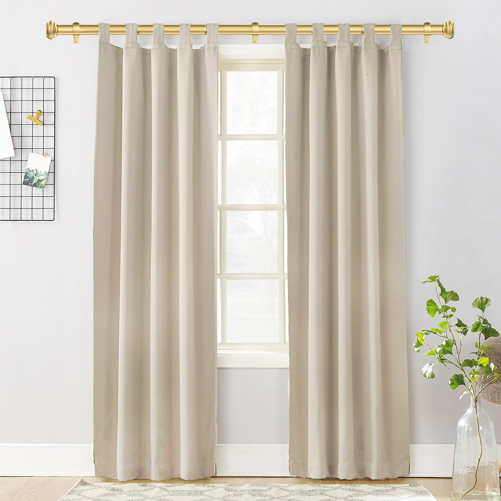 House of Hampton® Curtain Rods For Windows 66 To 120, 1 Inch Adjustable ...