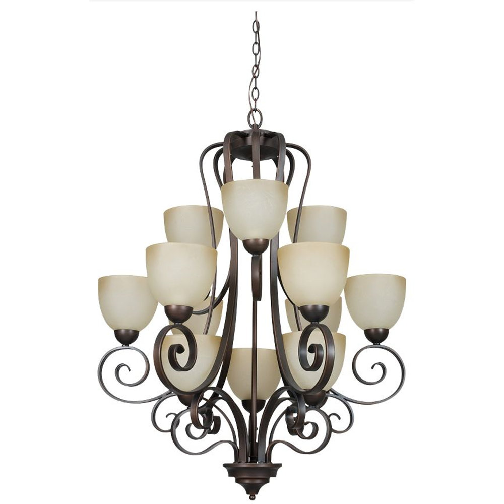 Darby Home Co Idaville 12 - Light Wagon Wheel Chandelier | Wayfair