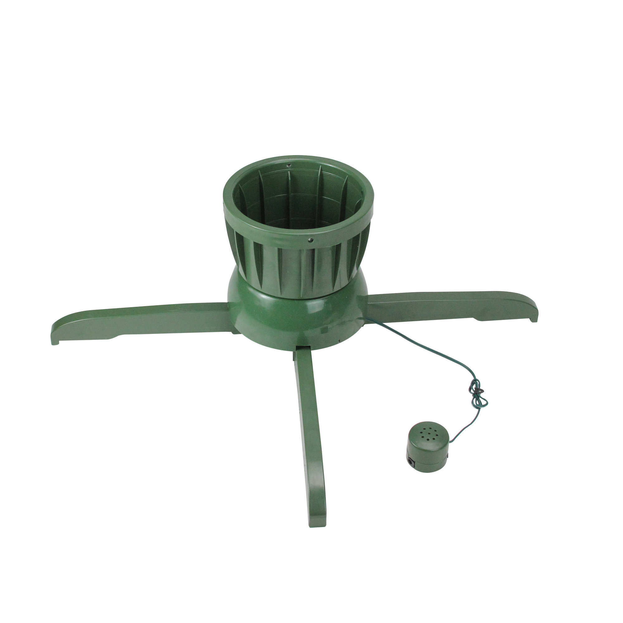 Northlight 24" Green Musical Rotating Christmas Tree Stand - For Live ...
