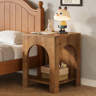 August Grove® 19.7" End Table with Arch Design, 2-Tier Square Side ...