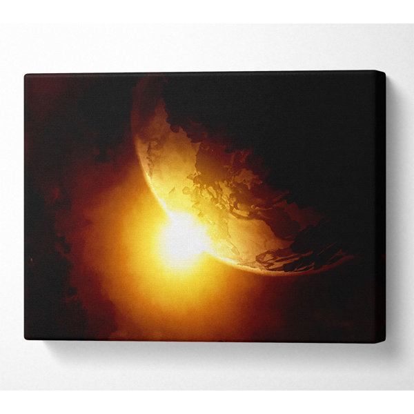 17 Stories Eclipse Of The Sun - Wrapped Canvas Art Prints | Wayfair.co.uk