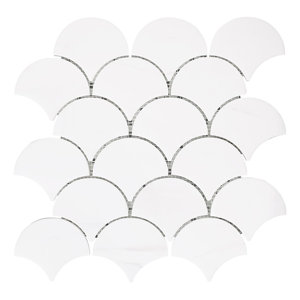 Fish Scale Floor Tiles & Wall Tiles You'll Love | Wayfair