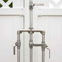 Signature Hardware Deluxe Outdoor Shower Mixer with Foot Shower | Perigold