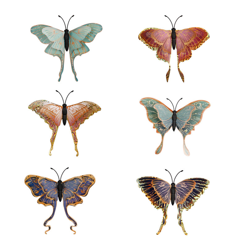 Arlmont & Co. Outdoor Magnetic Luna Moths Cage | Wayfair