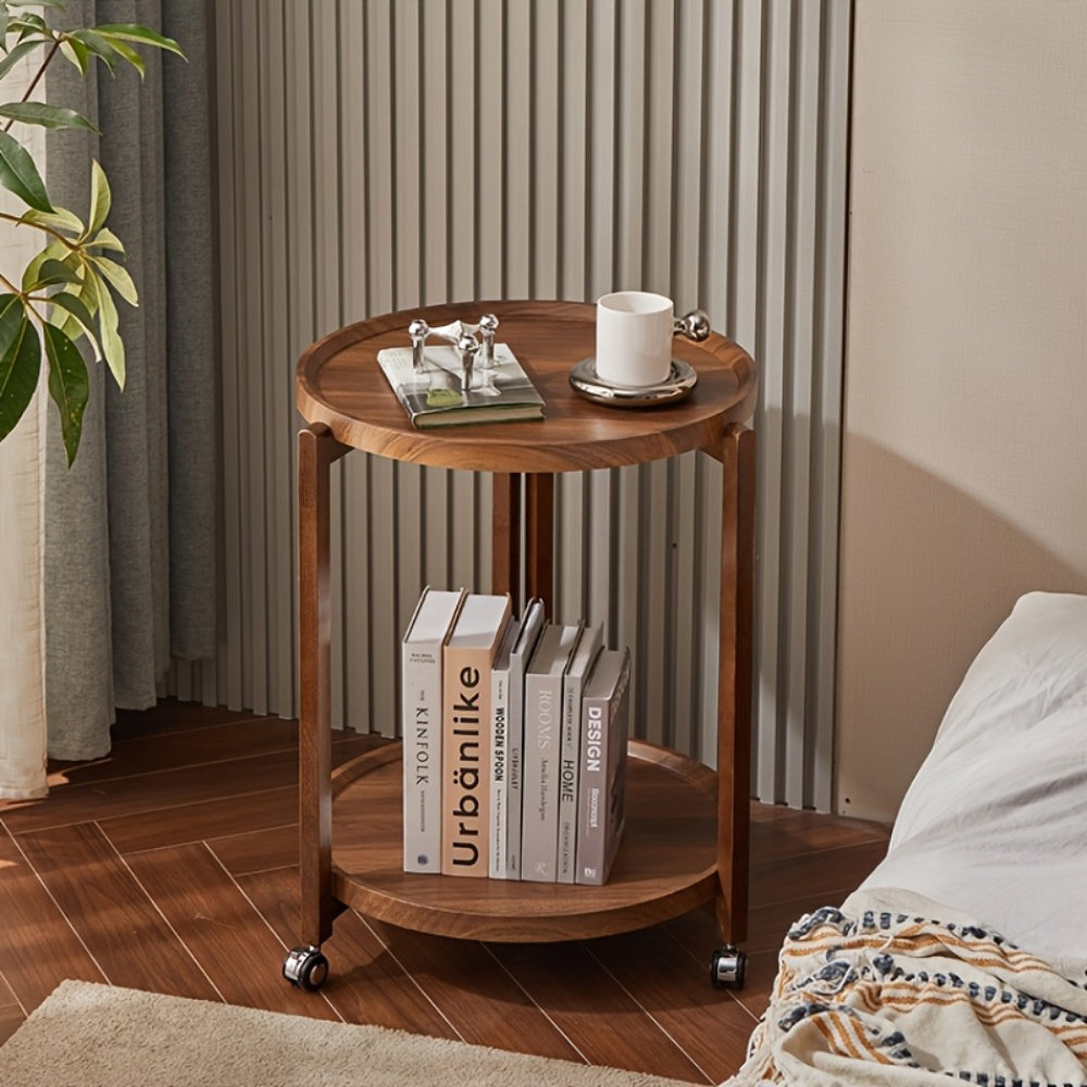 Millwood Pines 1pc, Movable Small Cart, Side Table, Living Room Coffee ...