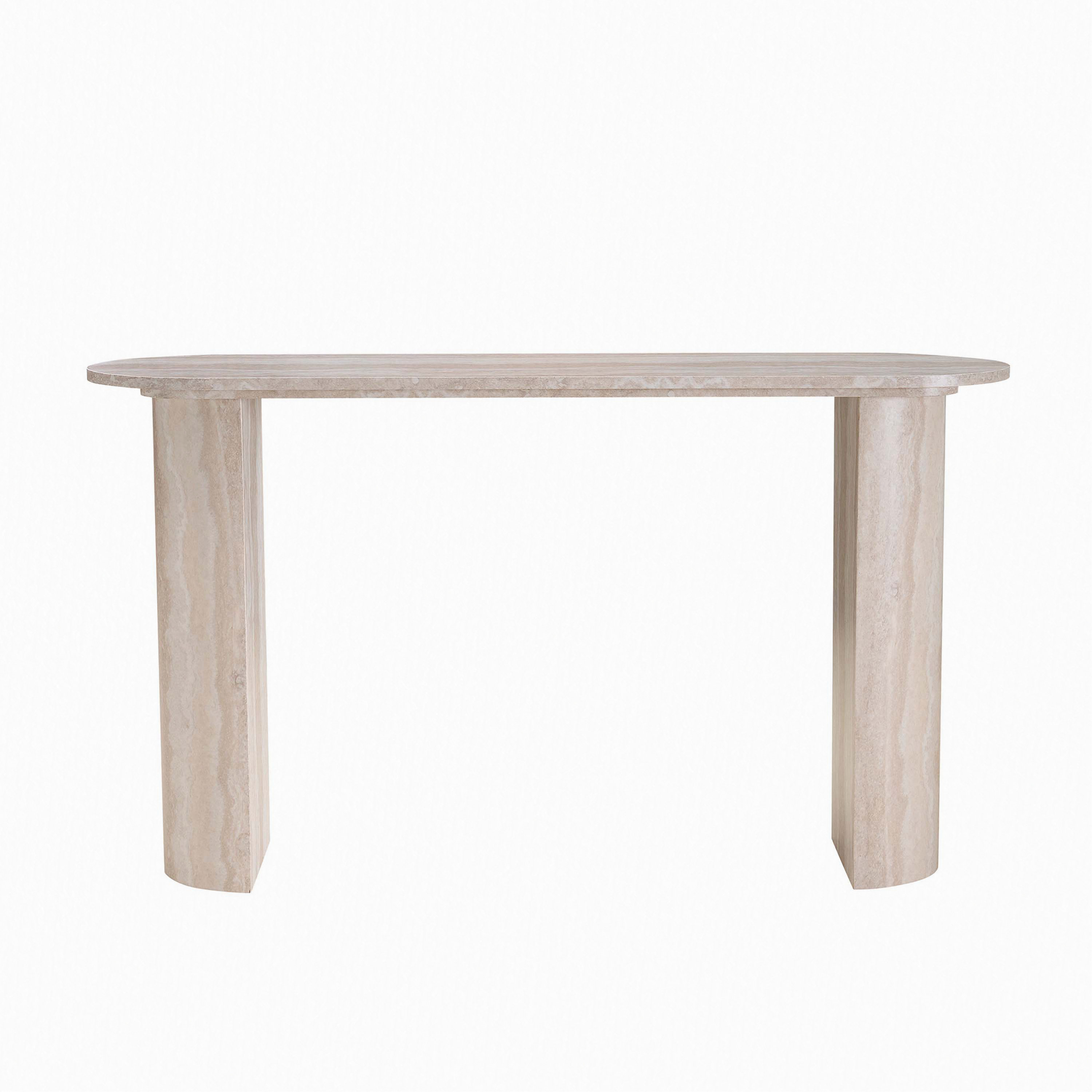 Latitude Run® 55.12 Inch Faux MARS marble Pattern Console Table for ...