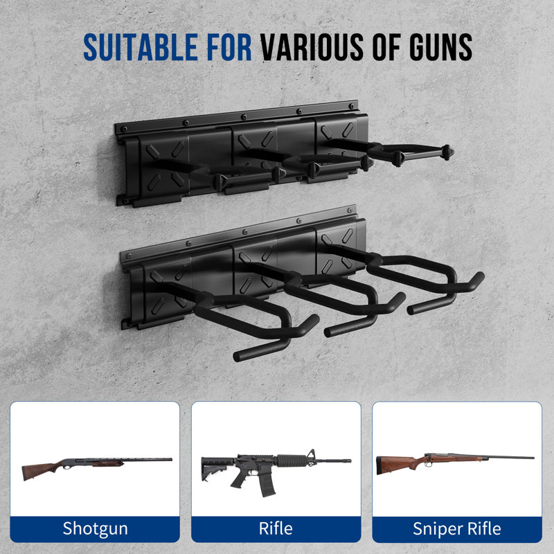 Blacksmith Gun Rack Wall Mount for Safety-conscious Individuals - 8 ...