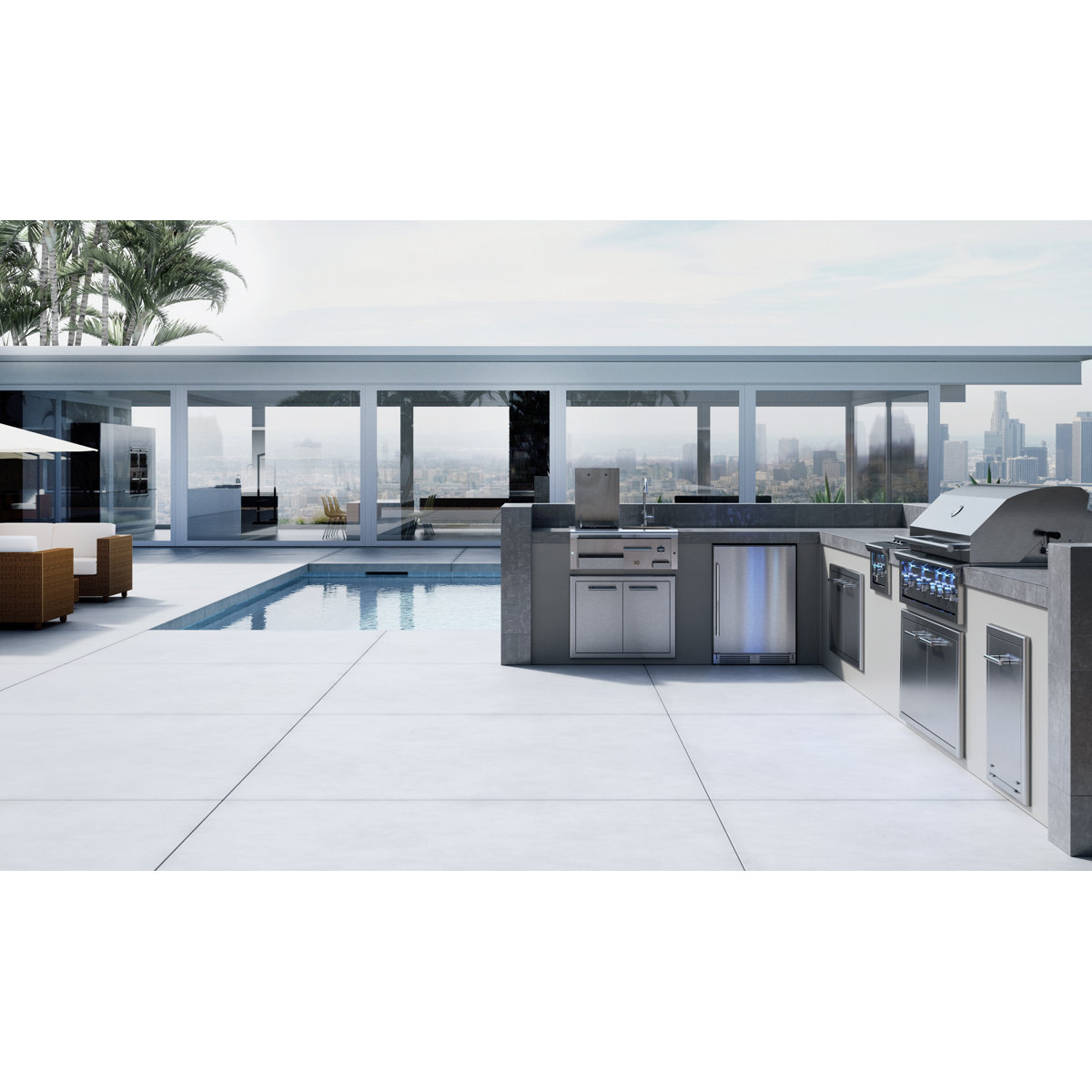 XO Appliance Stainless Counter Systems Steel Pull Out Trash Can ...