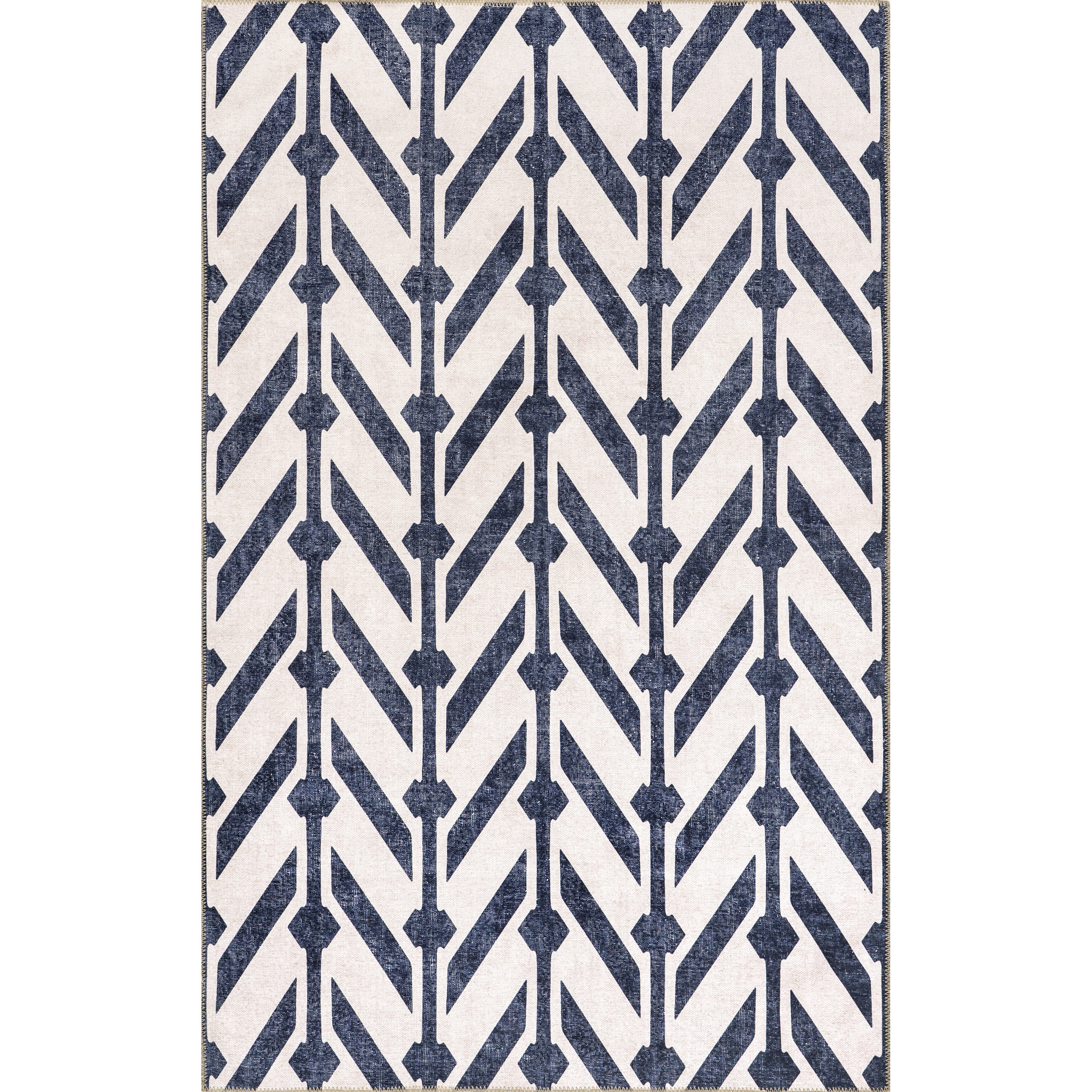 Union Rustic Lisanne SpinClean Reversible Machine Washable Area Rug ...