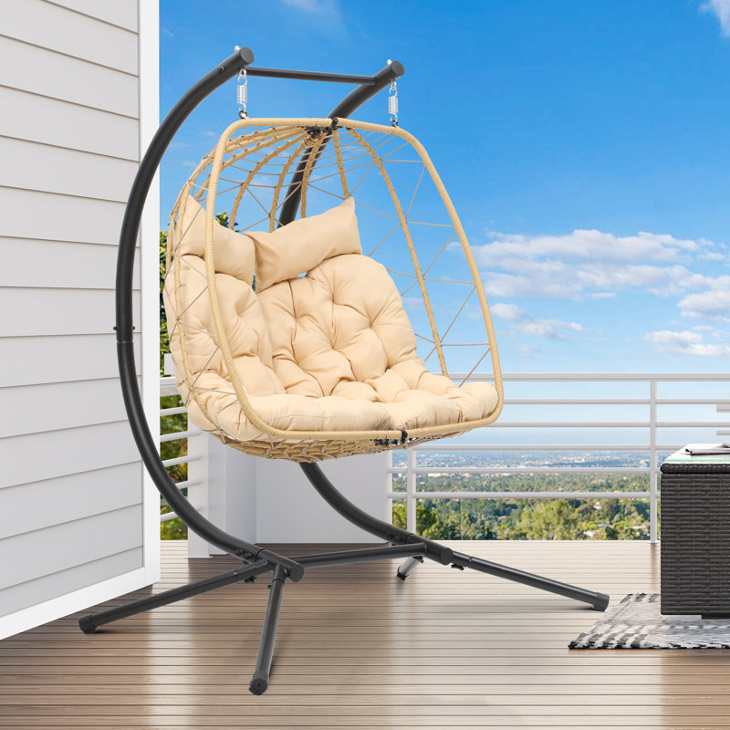 Edrosie Inc Angus Double Swing Chair Includes Support and Cushion ...