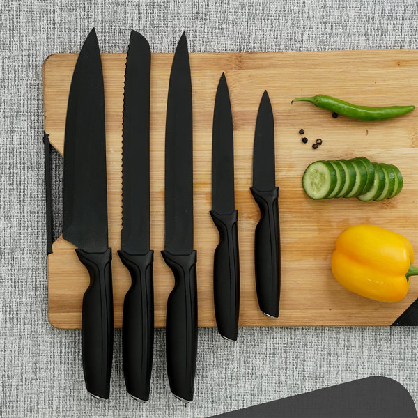 Metro Lane Clareese High Carbon Stainless Steel Assorted Knife Set ...