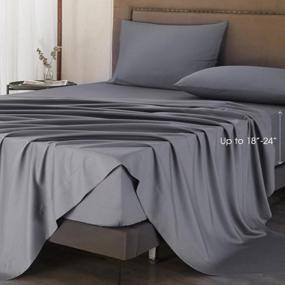 BORTHY 4 Piece Full / Double Guest Room Fitted Sheet Case Pack | Wayfair
