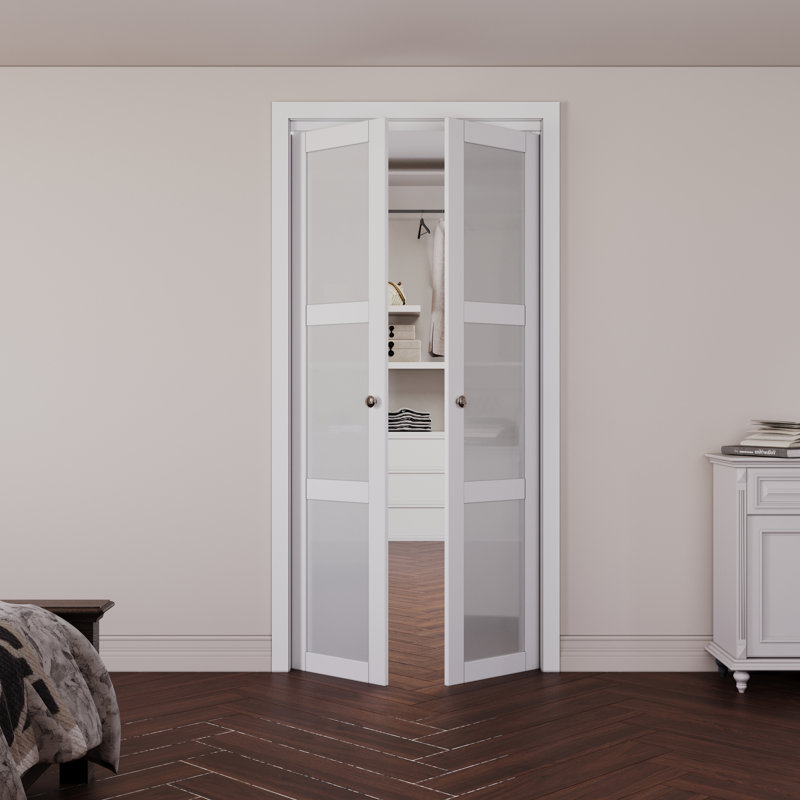 ARK DESIGN Paneled Manufactured Wood and Glass Pivot-French Door With ...