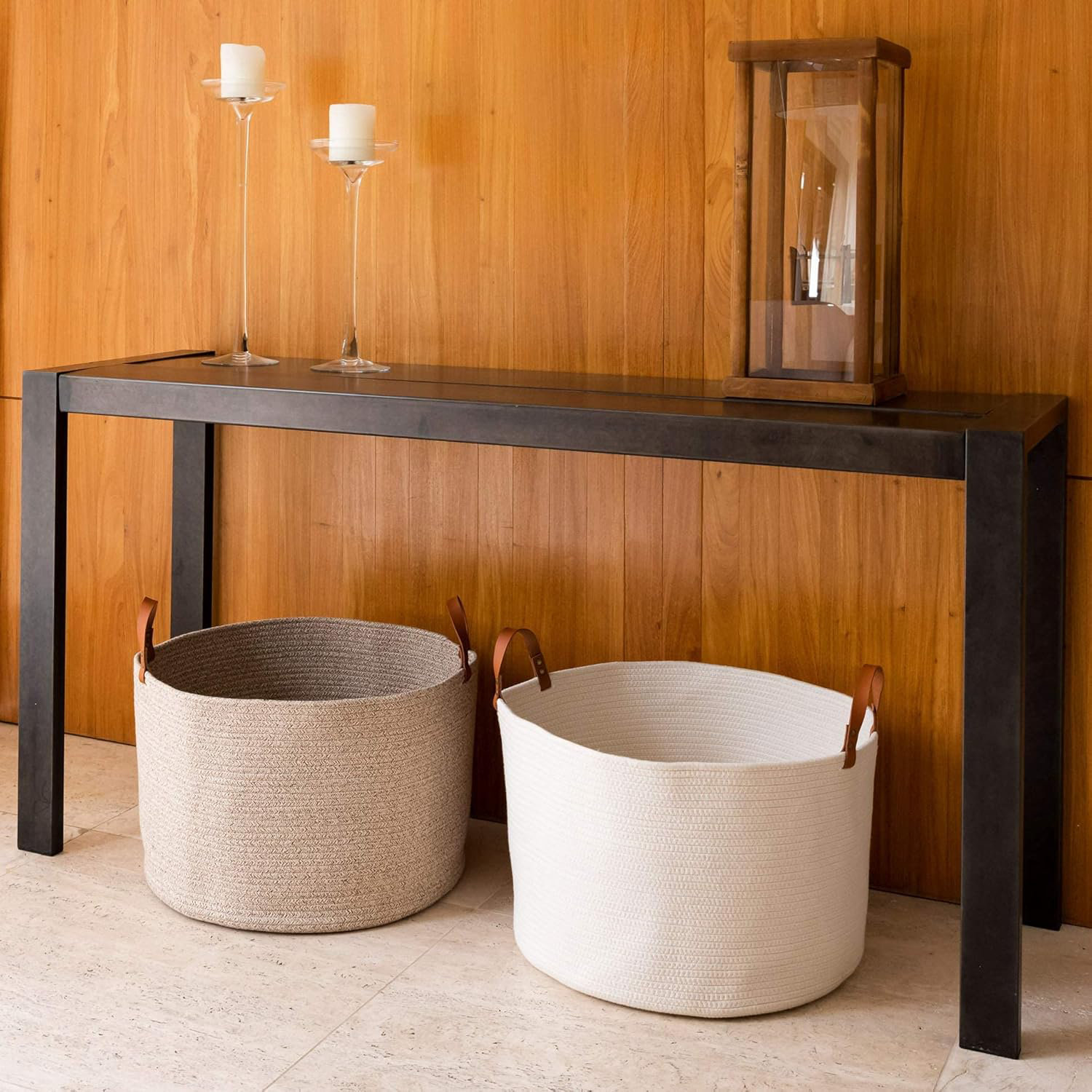 Rebrilliant Brown Large Storage Baskets For Organzing 20X13, Large ...