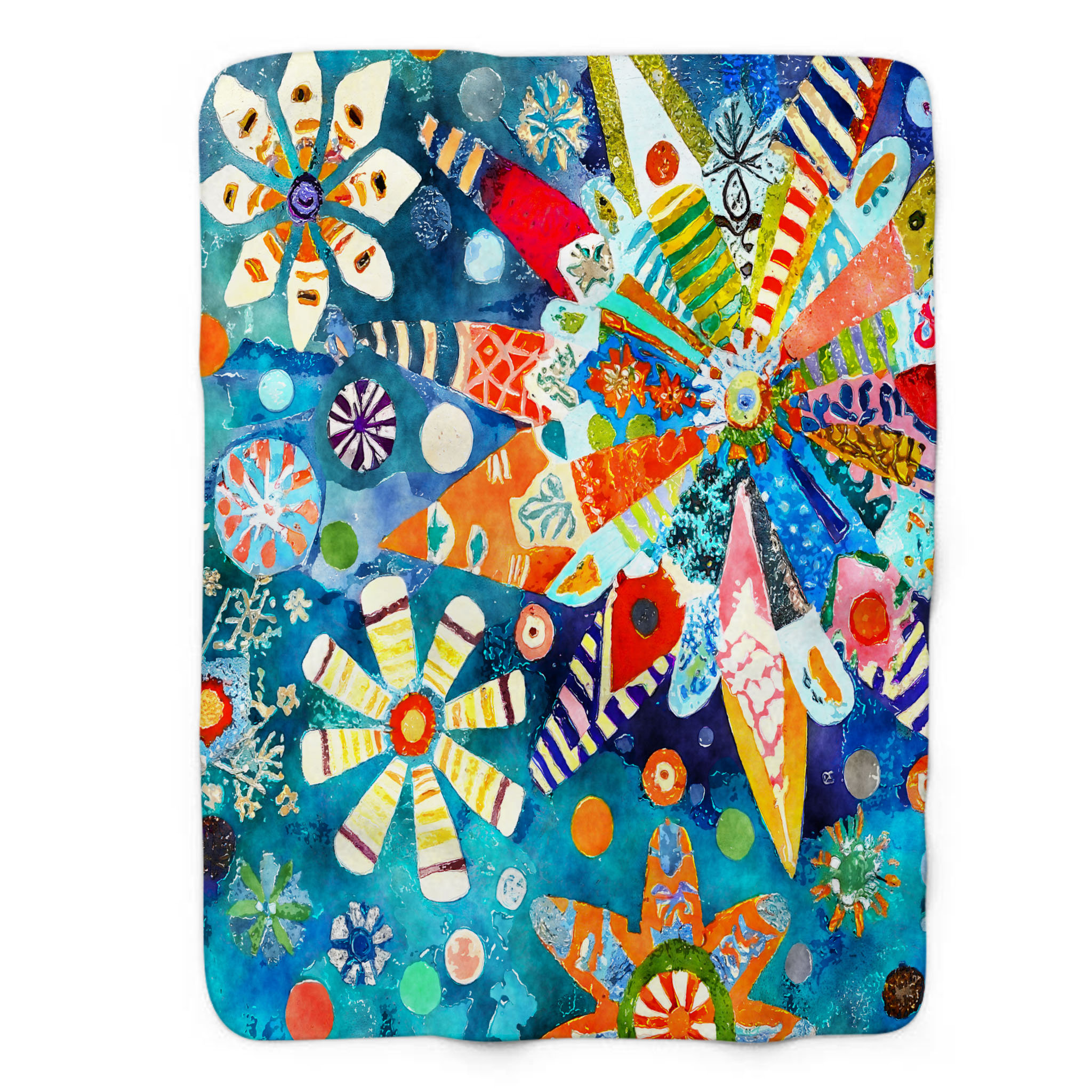 MentionedYou Trippy Crystal Cascade Throw Blanket | Wayfair