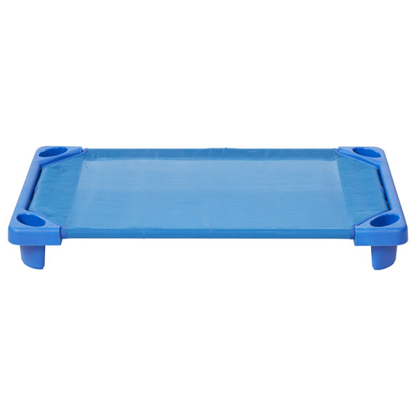ECR4Kids Stackable Kiddie Cot, Classroom Furniture, Blue, 6-Pack ...