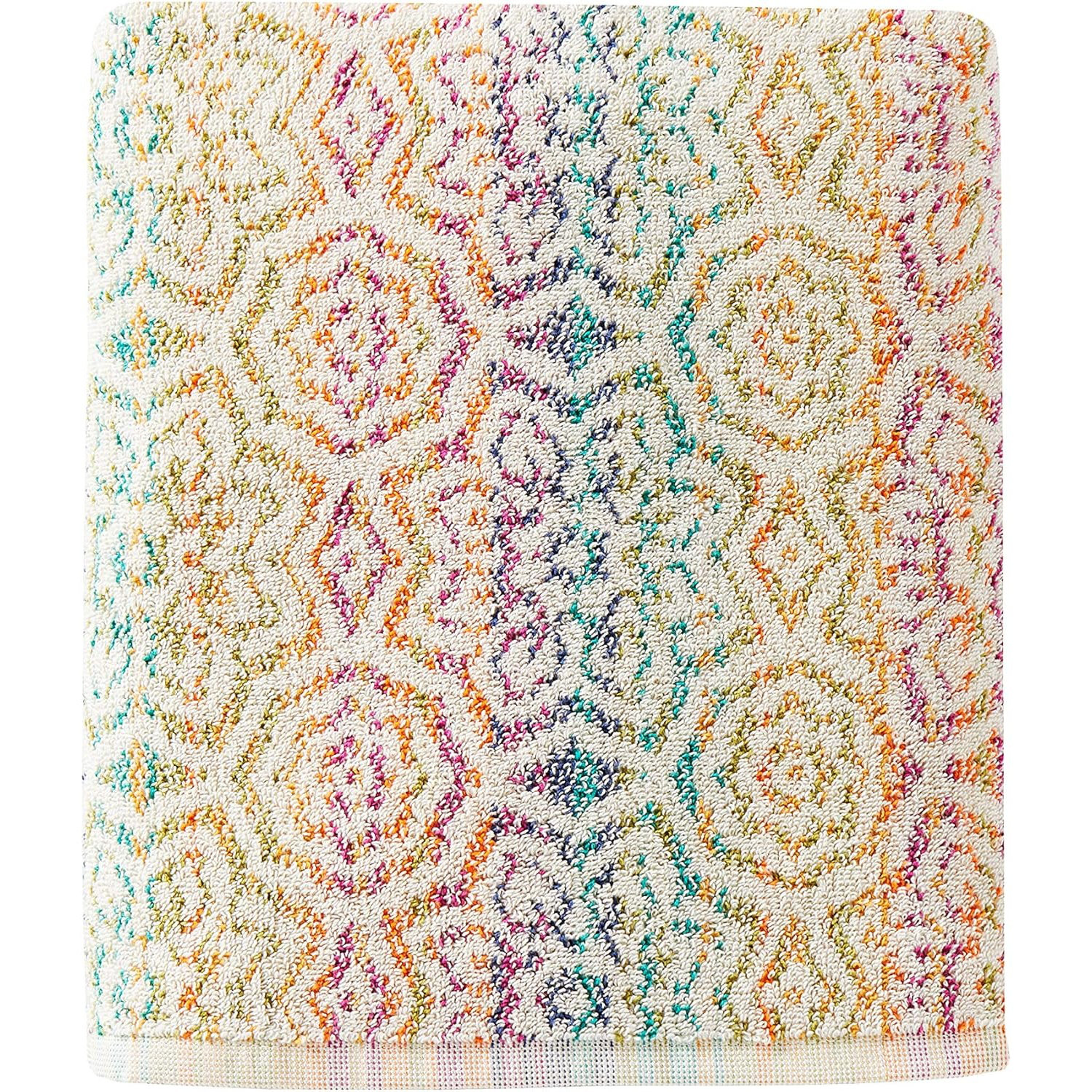 Dovecove Home Rhapsody Jacquard Bath Towel, Multi | Wayfair