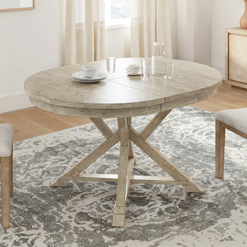 Red Barrel Studio® Suheyla Transitional Extendable Dining Table With ...