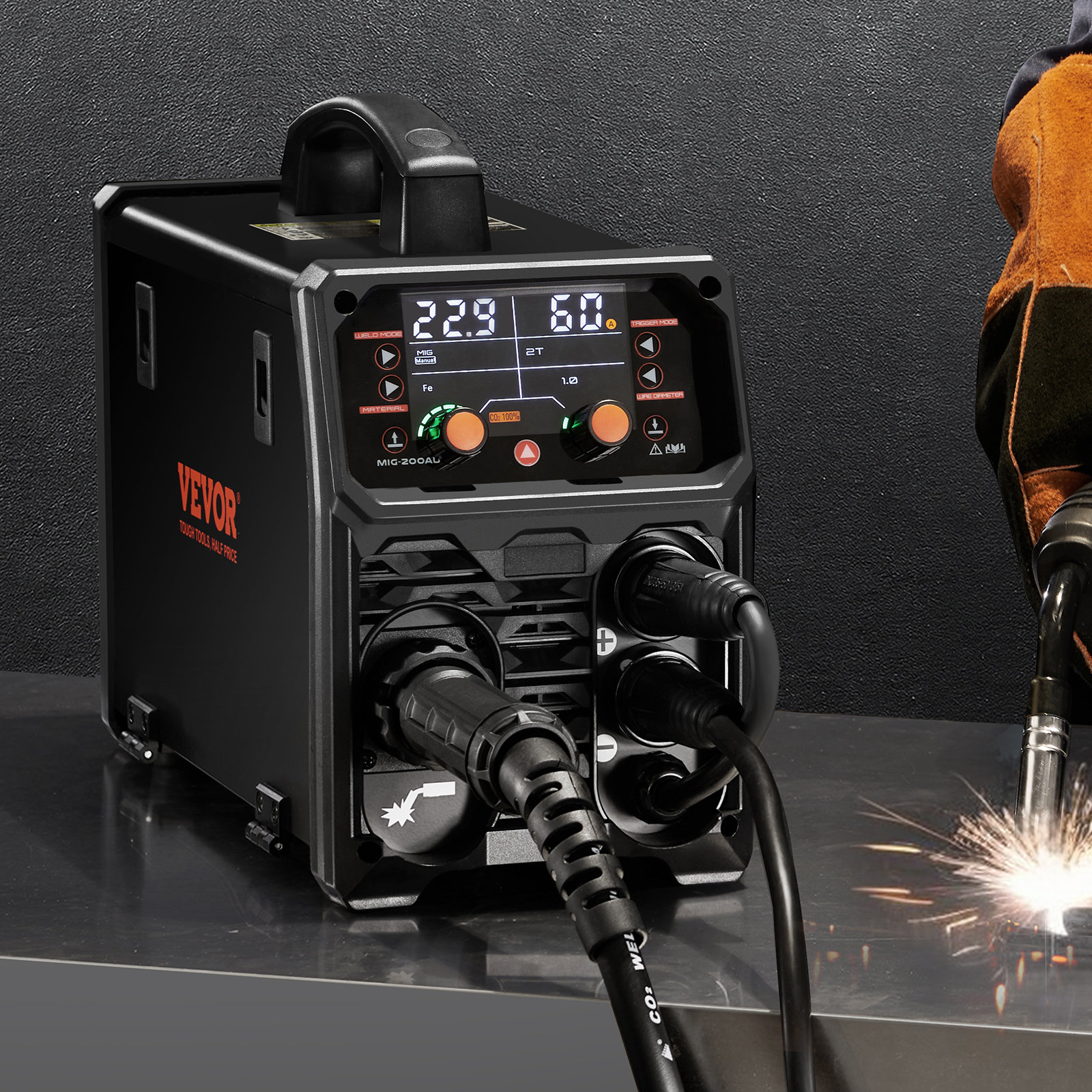 WFX Utility™ Pro MIG Welder 200A Pluse Mig Welding Machine 5-in-1 ...