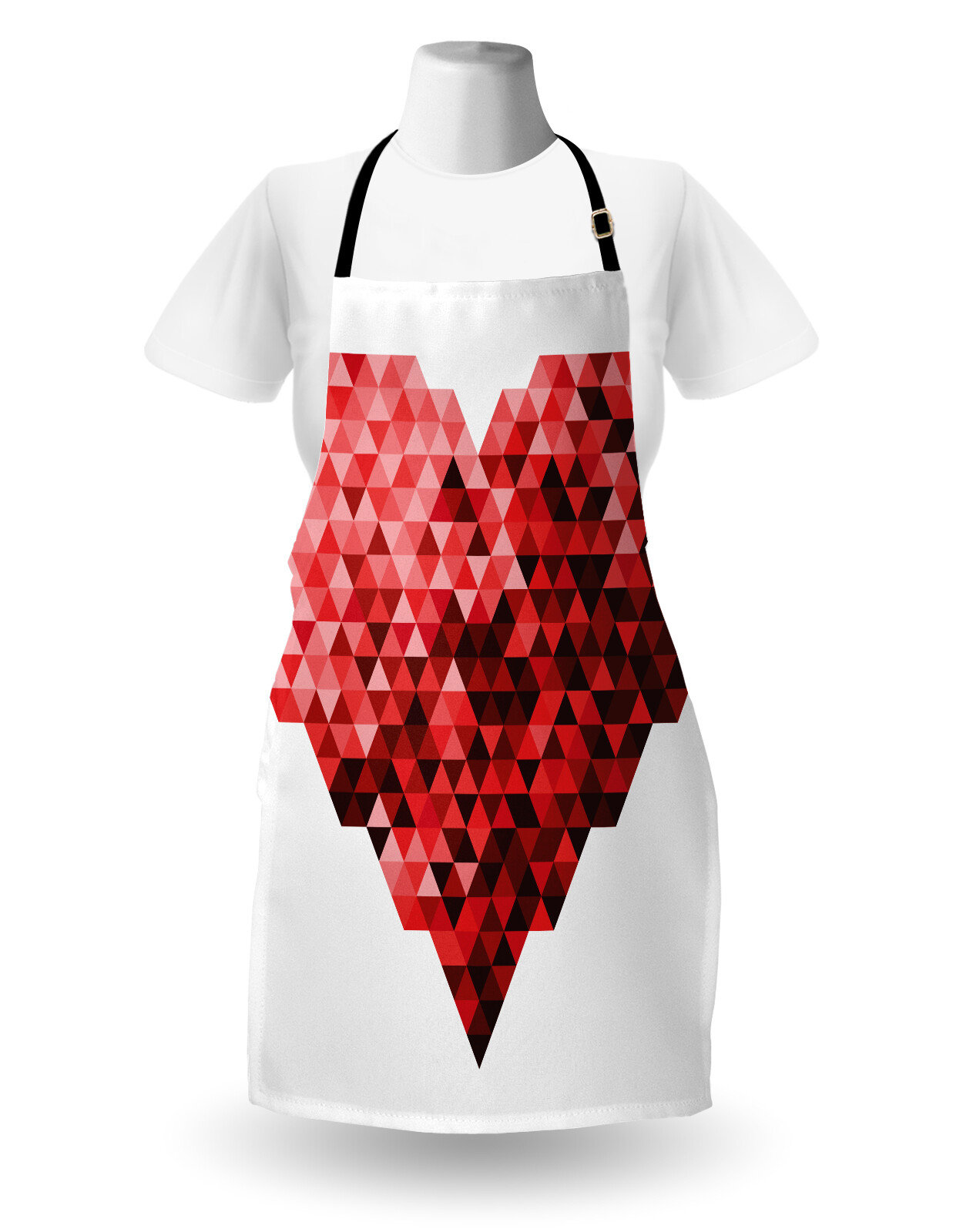 The Holiday Aisle® Burgundy Apron Unisex, Future Modern Heart, Adult ...